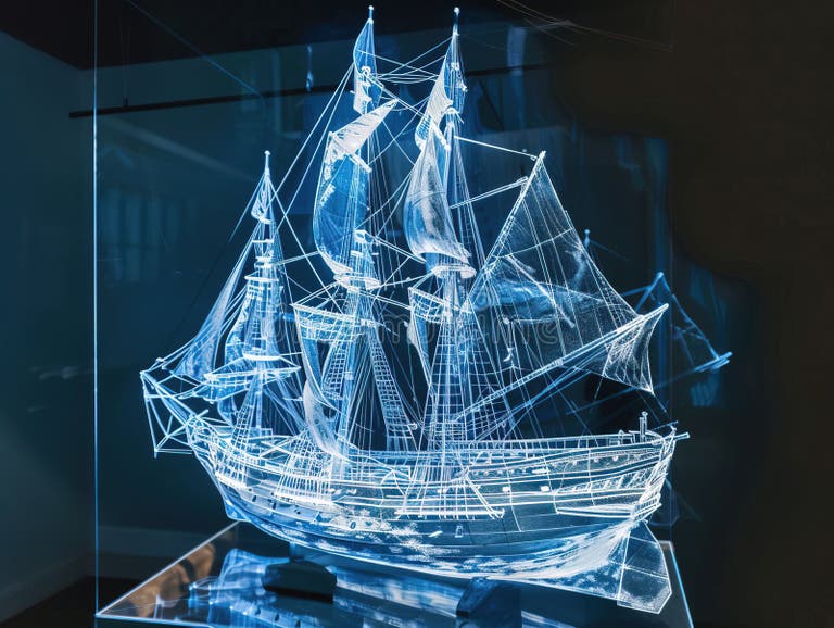 Sailing Ship Visualization with Augmented Reality Transparent Funicular ...