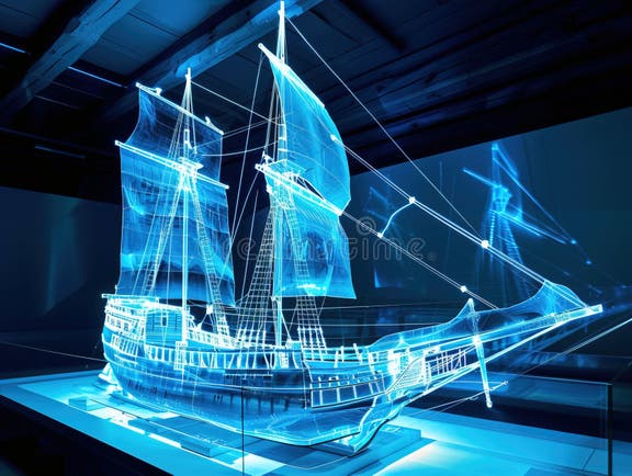 Sailing Ship Visualization with Augmented Reality Transparent Funicular ...