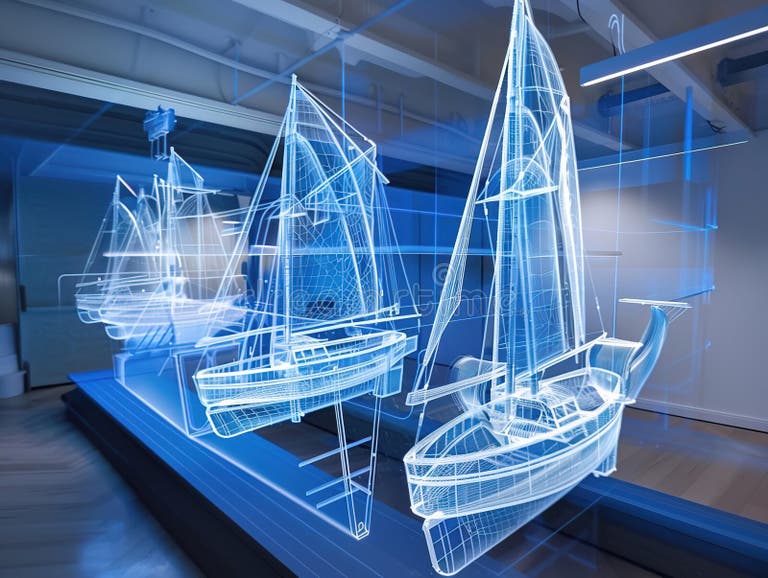 Sailing Ship Visualization with Augmented Reality Transparent Funicular ...