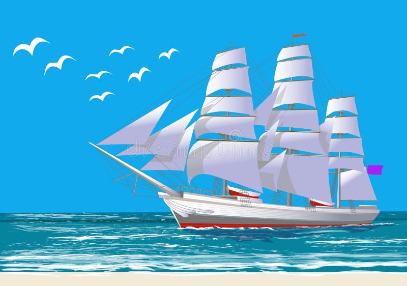 Clipper Ship Vector Stock Illustrations – 181 Clipper Ship Vector Stock ...