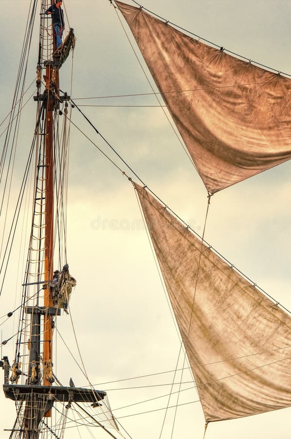 Sailing ships on the sea stock photo. Image of schooner - 142130182