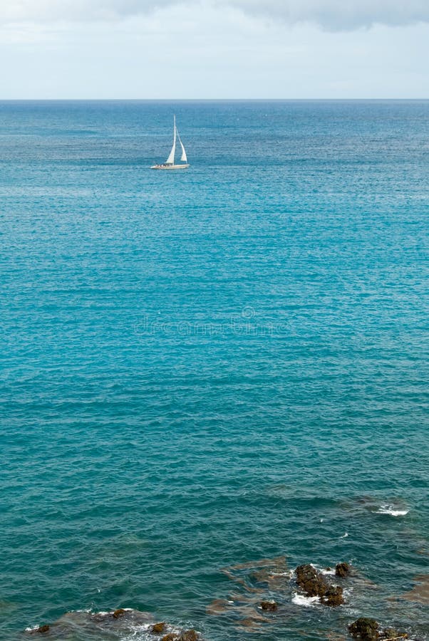 Sailing Sloop in the Caribbean III Stock Photo - Image of freedom ...