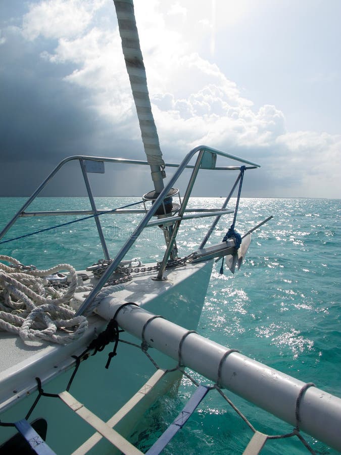 Sailing before storm stock image. Image of sports, nature - 18973413