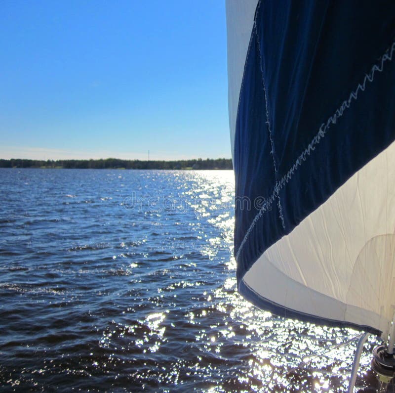Sailing into the sun stock image. Image of carolina, north - 54179907