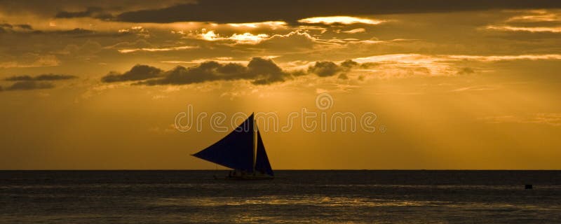Sailing sunset stock image. Image of calm, sailing, billow - 18515
