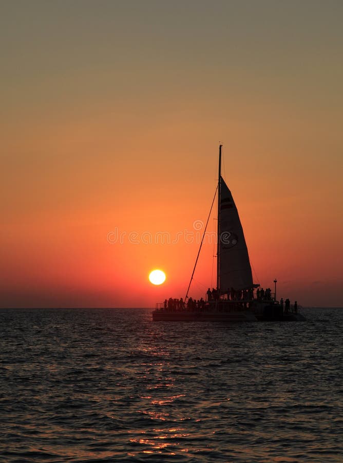 Sailing into the sunset stock image. Image of florida - 47161557