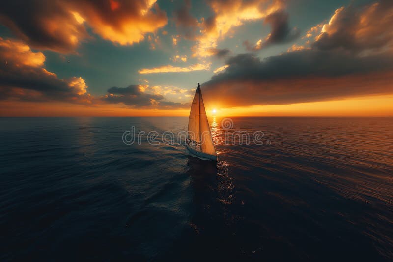 Sailing Team Navigating Their Boat through Rough Seas with Precision ...