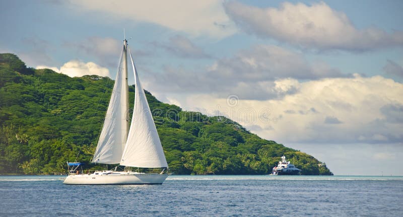 Sailing in the tropics stock photo. Image of golden, recreation - 13113214