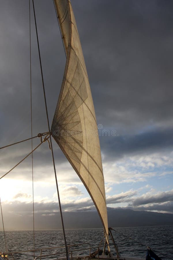 Sailing into Unknown Weather Stock Image - Image of early, float: 5003479