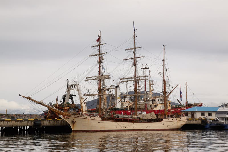Sailing vessel editorial stock photo. Image of ushuaia - 116512463