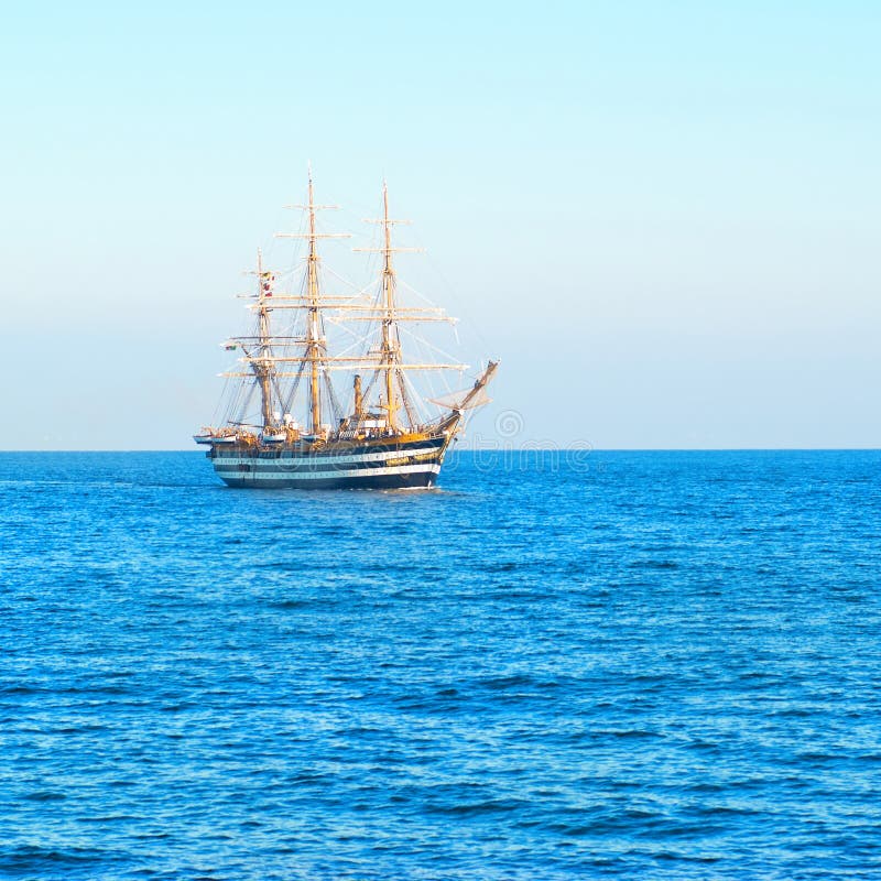 Sailing vessel stock photo. Image of sail, boat, ocean - 146555764
