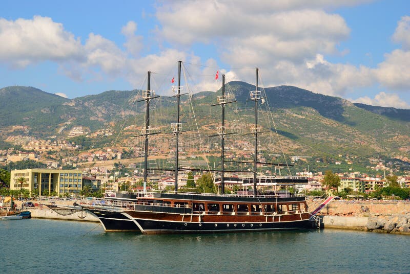 Sailing Vessels in the Turkish Port Stock Photo - Image of beautiful ...