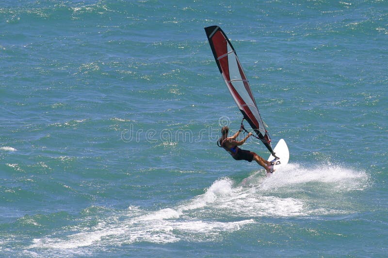 Sailboarding Windsurfing Action Sport Stock Photo - Image of board ...