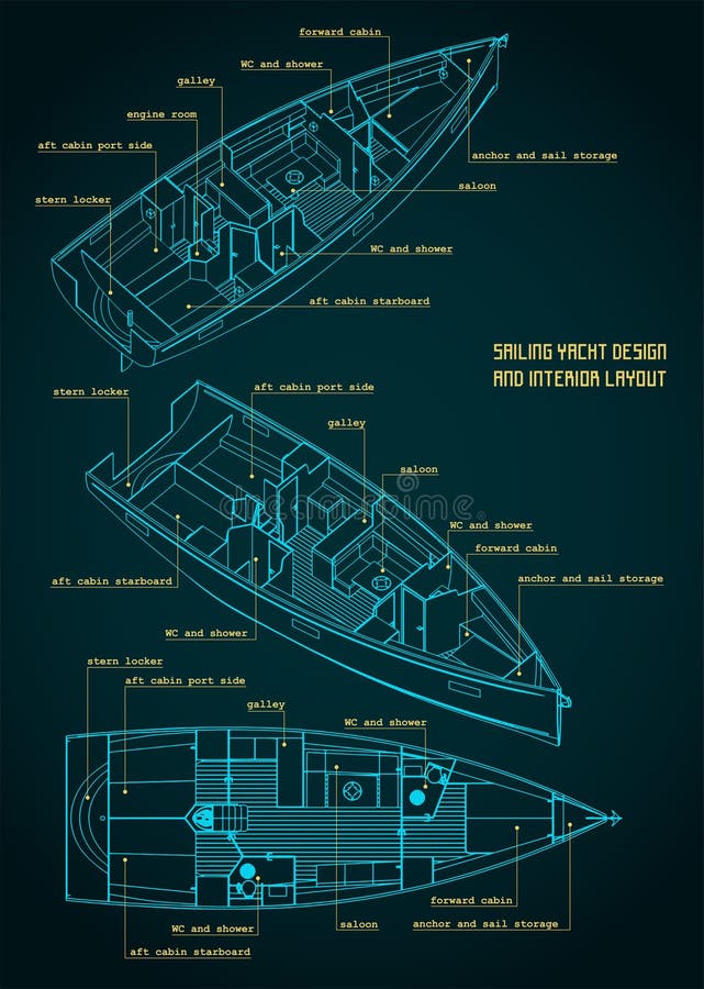 Interior Design Ships Blueprints Grey Boat Blueprint 11 Interior