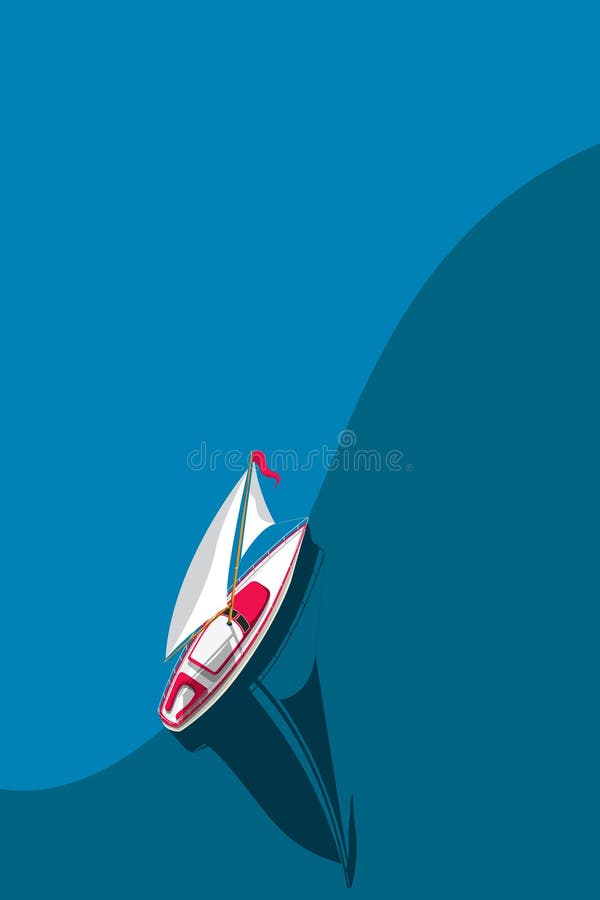Sailing yacht template stock vector. Illustration of sailing - 283574866