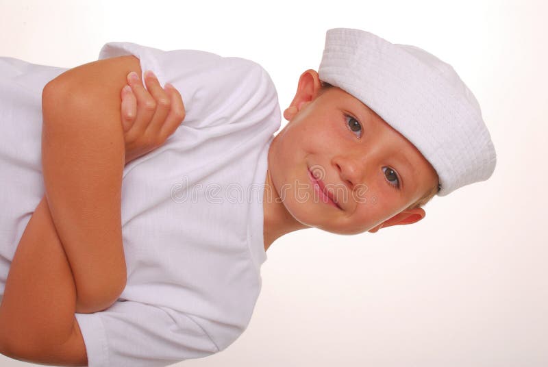 Sailor Boy Ten stock photo. Image of salute, captain, look - 938350