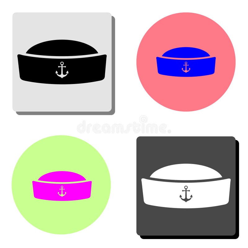 Sailor Cap Flat Stock Illustrations – 1,182 Sailor Cap Flat Stock ...