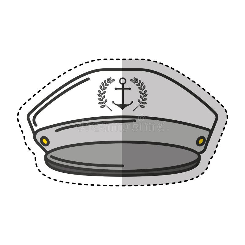 Sailor cap isolated icon stock illustration. Illustration of isolated ...