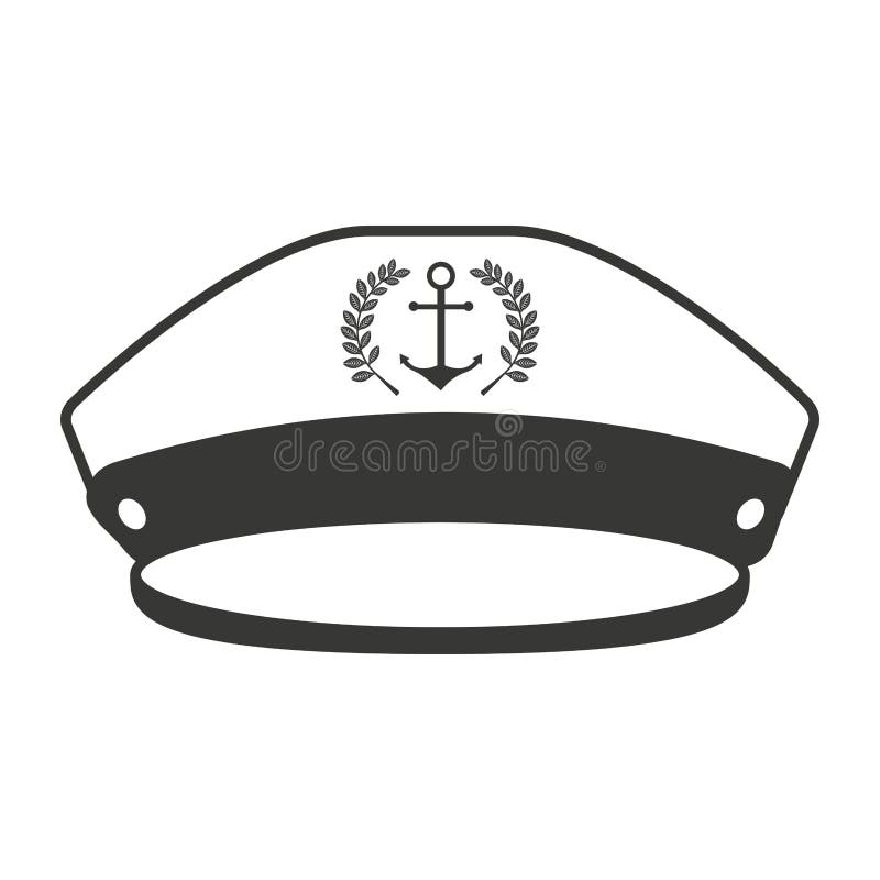 Sailor cap isolated icon stock illustration. Illustration of isolated ...