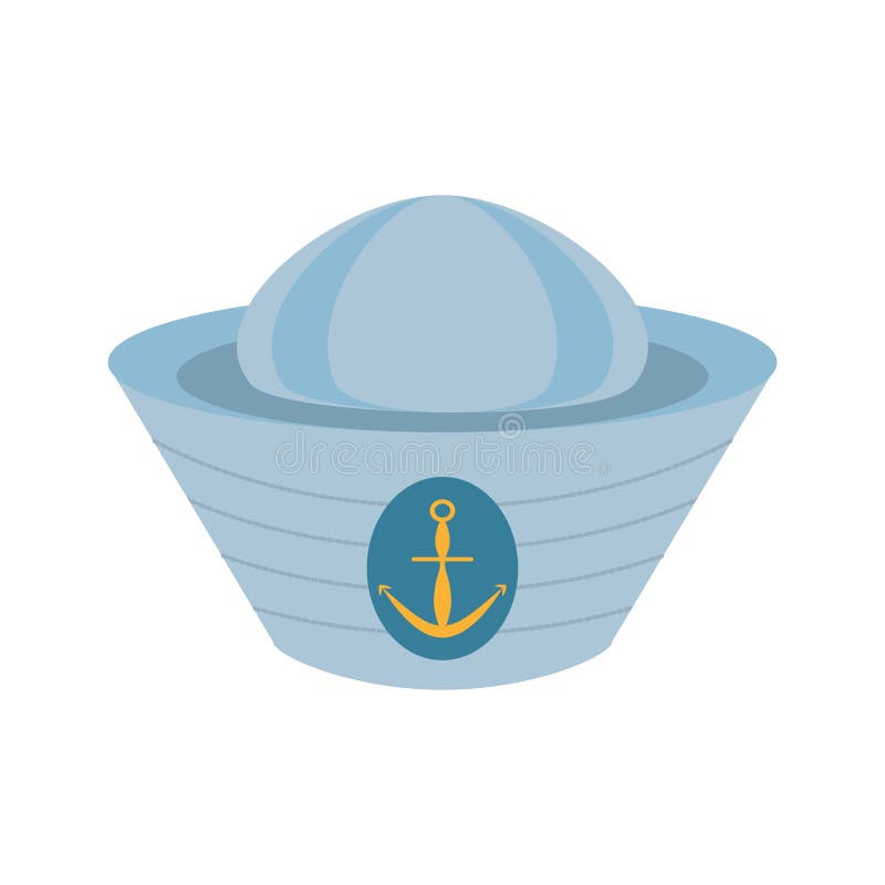 Drawing Sailor Cap Nautical Anchor Design Stock Illustration ...