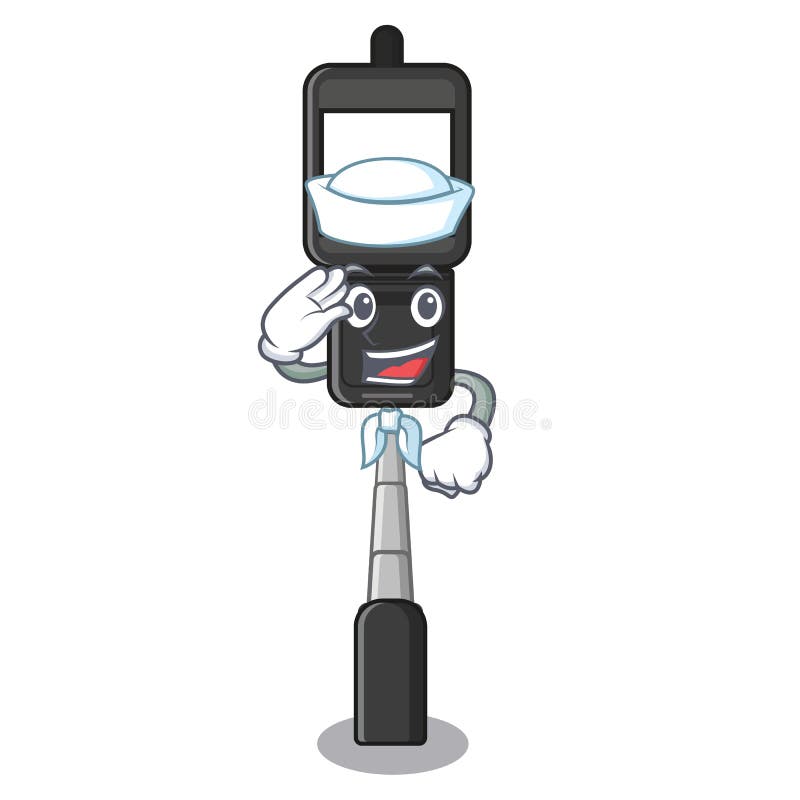 Sailor Cell Phone Holder in Cartoon Shape Stock Vector - Illustration ...