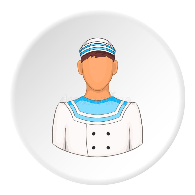Sailor Icon in Cartoon Style Stock Vector - Illustration of stripe ...