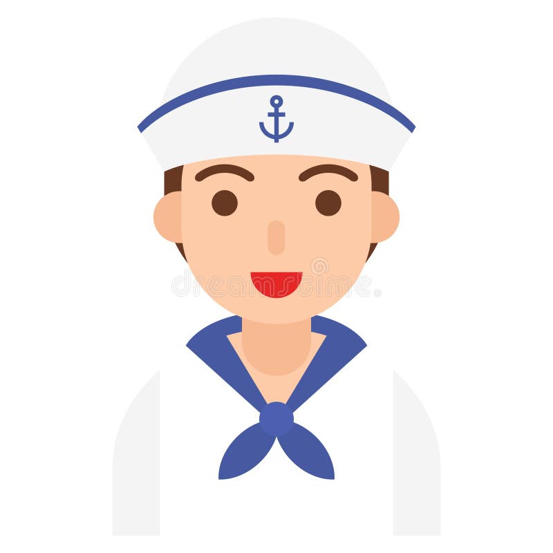 Sailor Icon, Profession and Job Vector Illustration Stock Vector ...
