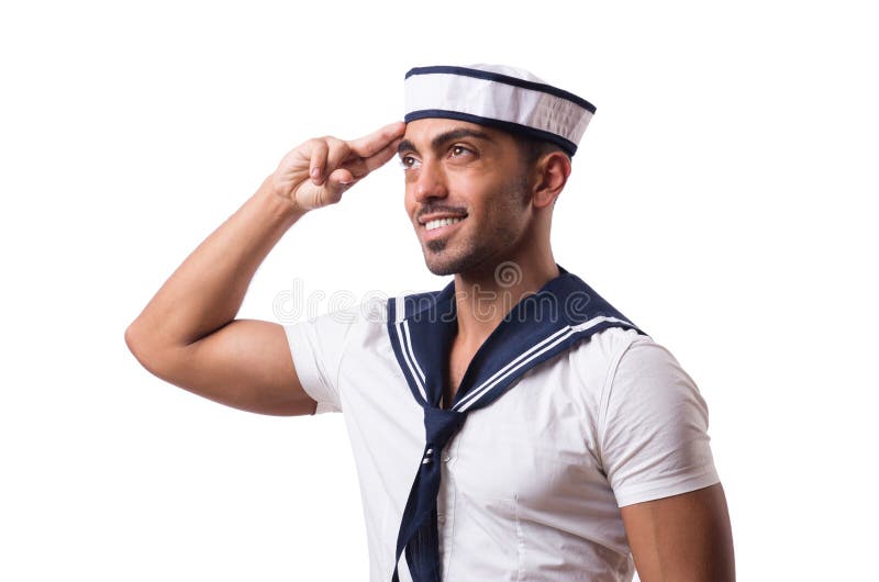 Male sailor in studio stock image. Image of lovely, pretty - 47823301