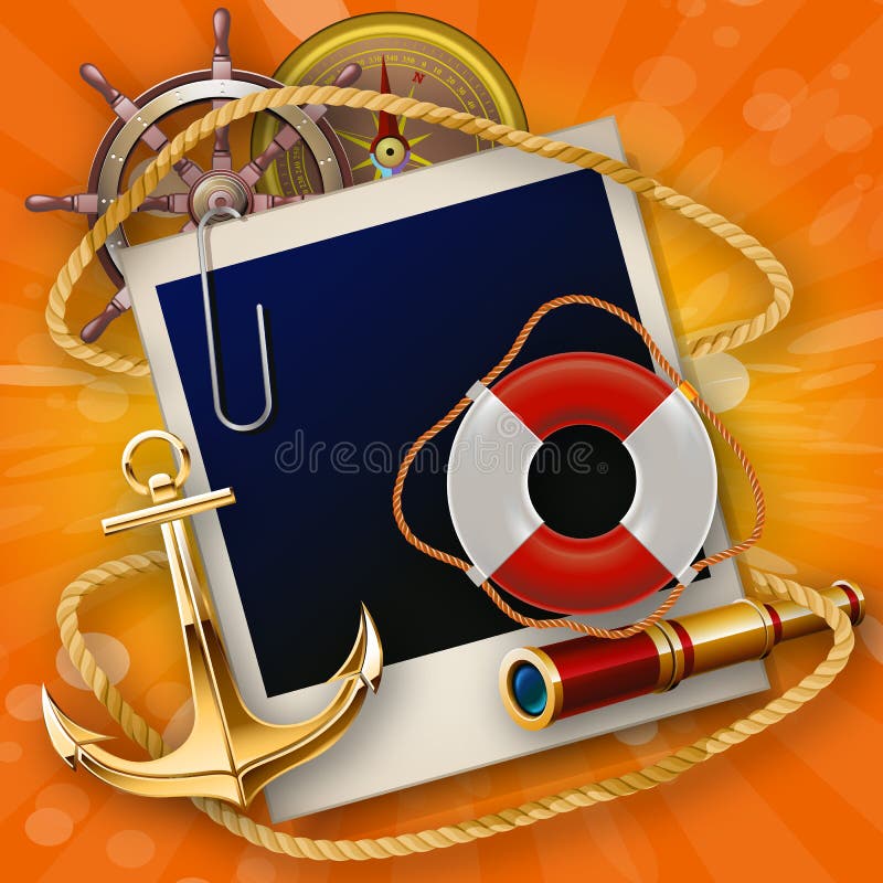 Sailor items stock illustration. Illustration of objects - 50863225