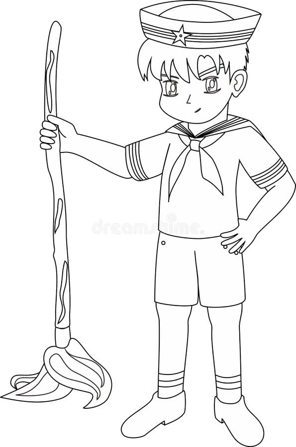 Sailor Kid Anime Style Stock Illustrations – 20 Sailor Kid Anime Style ...