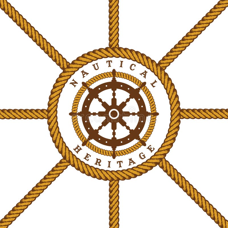 Sailor lasso rope stock vector. Illustration of color - 105077107