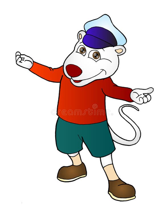 Sailor mouse stock illustration. Illustration of emotion - 11533735