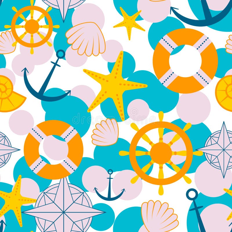 Sailor pattern stock illustration. Illustration of icon - 69848682