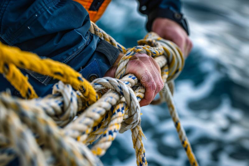 Sailor S Precise Adjustment of Sail Ropes in Olympic Sailing ...