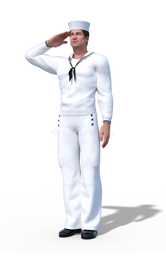 Portrait of Serious Female US Navy Officer and Male Sailor Saluting ...