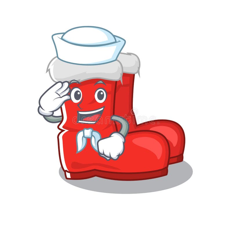 Sailor Santa Boots Stored in Mascot Cupboard Stock Vector ...