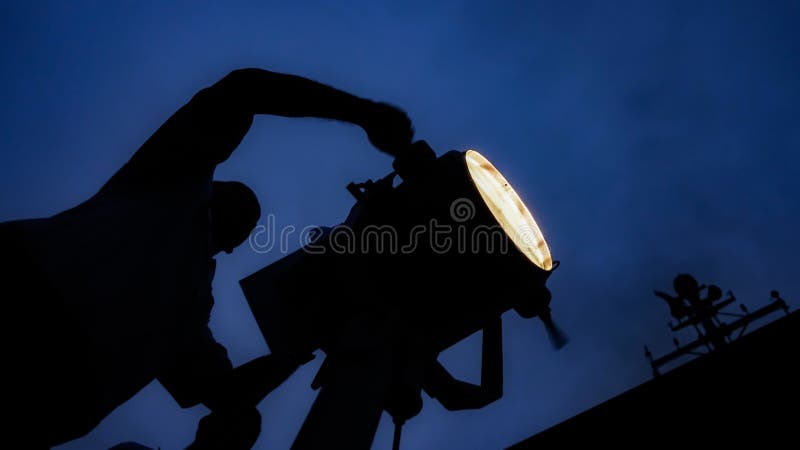 Sailor Sends Mos Code Via Flashing Light during Ship`s Underway. Stock ...