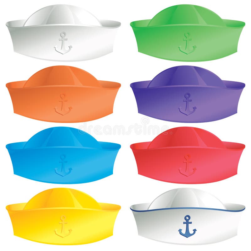 Sailor cap stock vector. Illustration of voyage, marine - 34108535