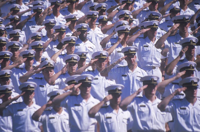 Sailors Saluting editorial image. Image of class, tradition - 26887930