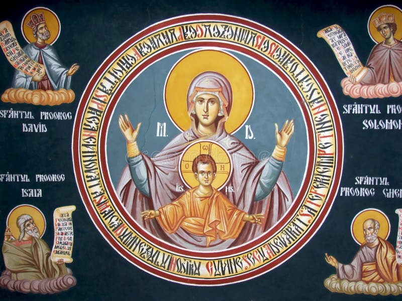 Saint editorial photo. Image of stone, mural, light, decoration - 20804361