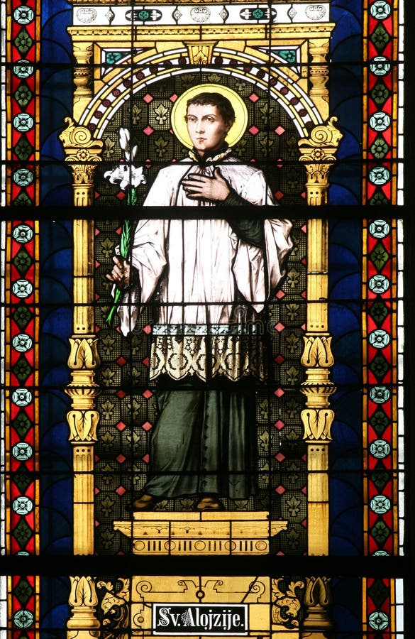 Saint Aloysius stock image. Image of christ, belief, holy - 94463271