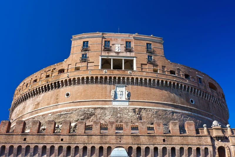 Saint Angel castle stock photo. Image of ancient, mausoleum - 36334118