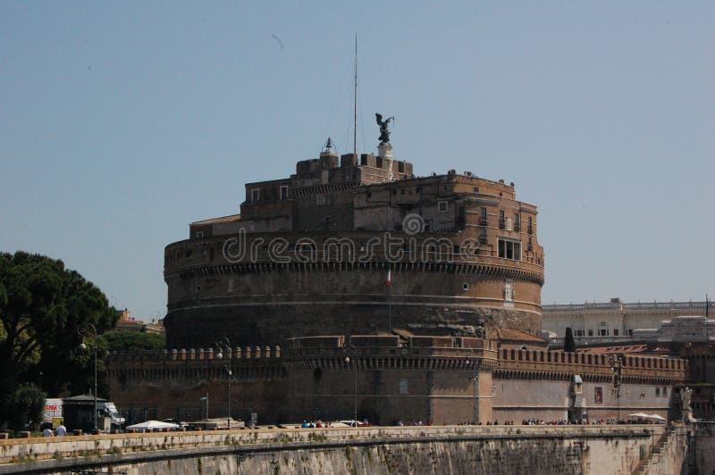 Saint Angel Castle, Rome, Italy Stock Photo - Image of saint, rome ...