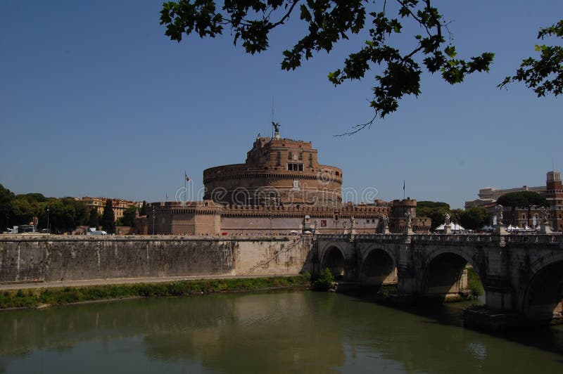 Saint Angel Castle, Rome, Italy Stock Image - Image of saint, angel ...
