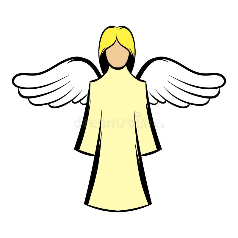 Saint angel icon cartoon stock vector. Illustration of cartoon - 88211936