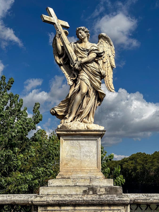 Saint Angelo Bridge - Rome, Italy Editorial Photo - Image of elevated ...