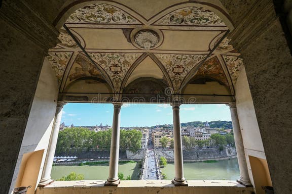 Saint Angelo Bridge - Rome, Italy Stock Photo - Image of rome, tibre ...