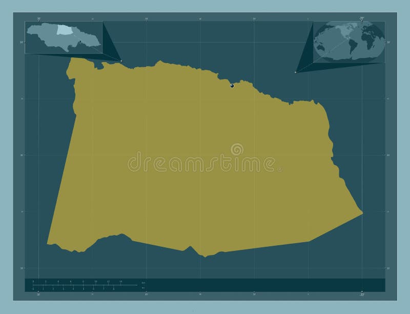 Saint Ann, Jamaica. Solid. Capital Stock Illustration - Illustration of ...