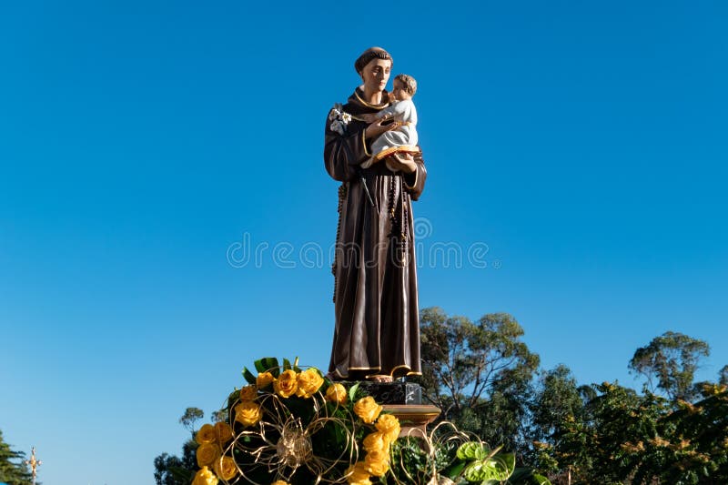 Saint Anthony and the Baby Jesus in a Religious Procession in Portugal ...