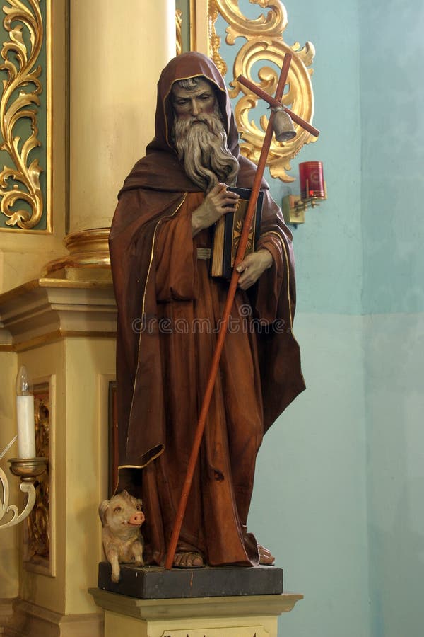 Saint Anthony the Great stock photo. Image of europe - 83769670